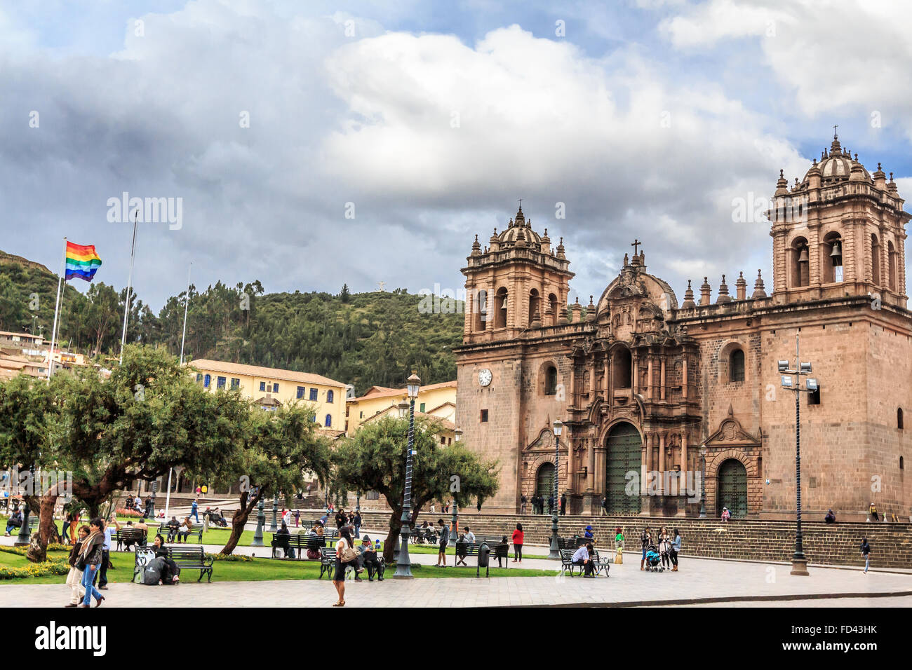 Plaza de armas cathedral inca hi-res stock photography and images - Alamy