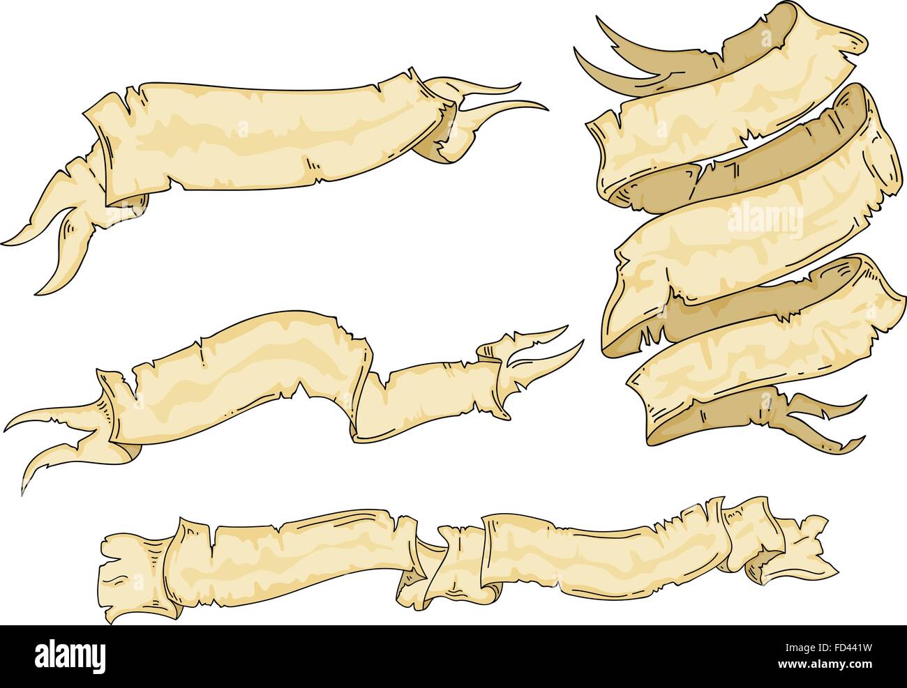 Tattoo scroll hi-res stock photography and images - Alamy