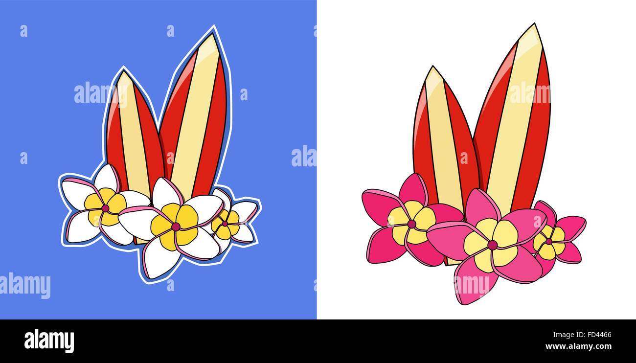 Surfing surf board flower blossom ocean sport hi-res stock photography ...
