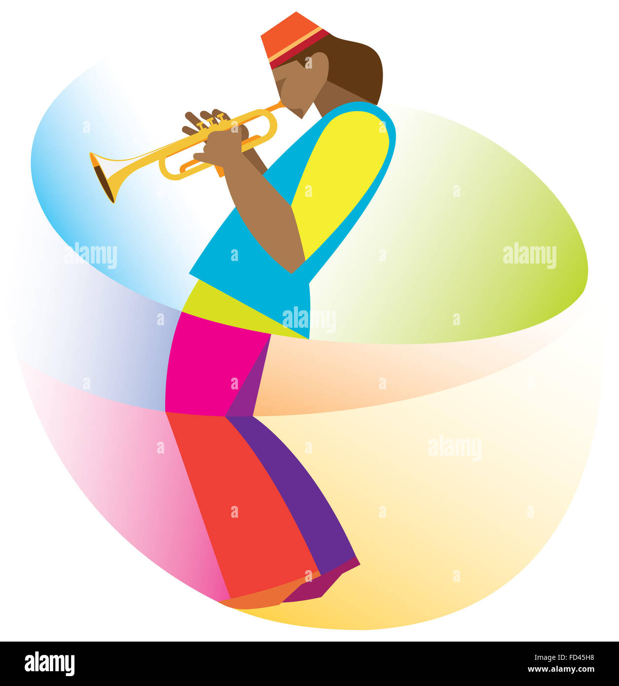 Trumpet player jazz festival hi-res stock photography and images - Alamy