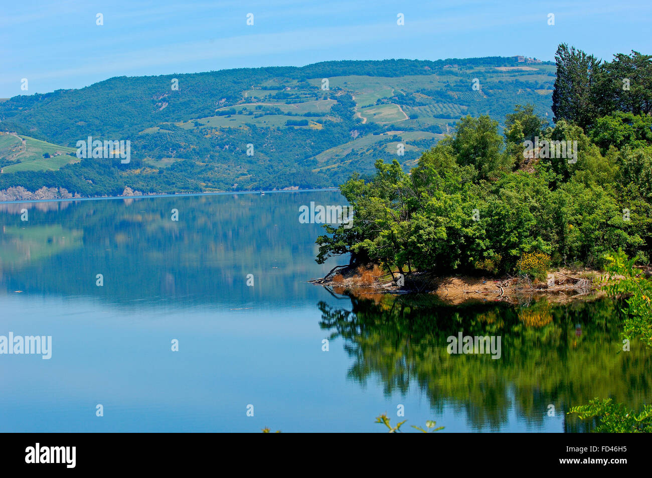 Corbara lake. Lago di Corbara. Tiber Valley. Todi. Umbria. Italy ...