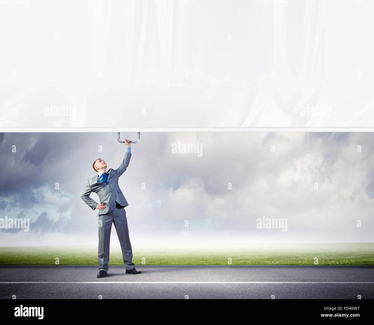 Blank advertising poster cut out hi-res stock photography and images ...