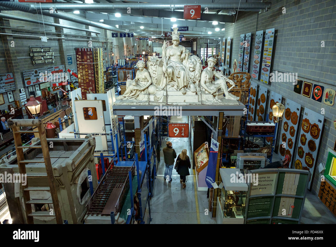 Open store room at National Railway Museum in York, England Stock Photo ...