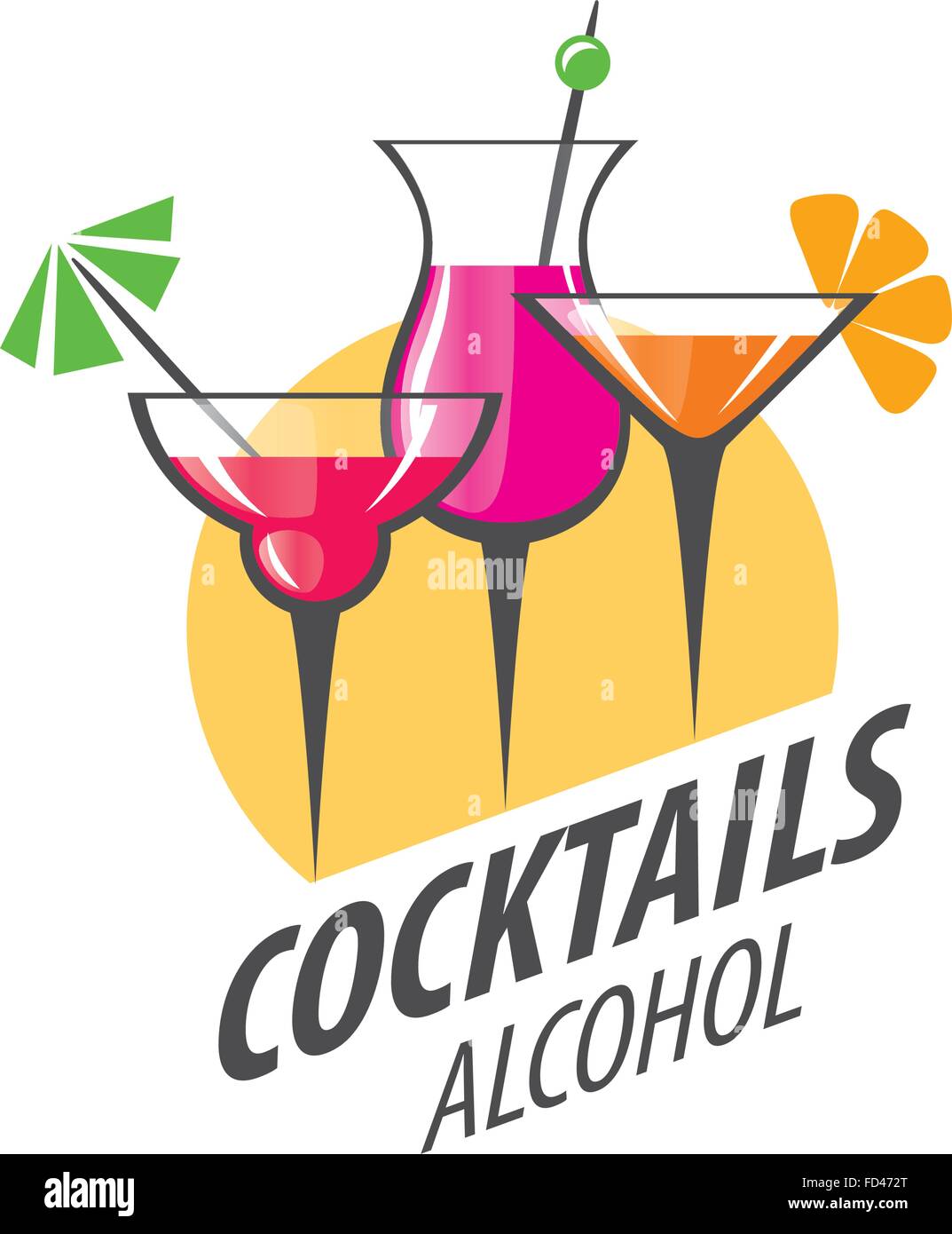 alcoholic cocktails logo Stock Vector Image & Art - Alamy