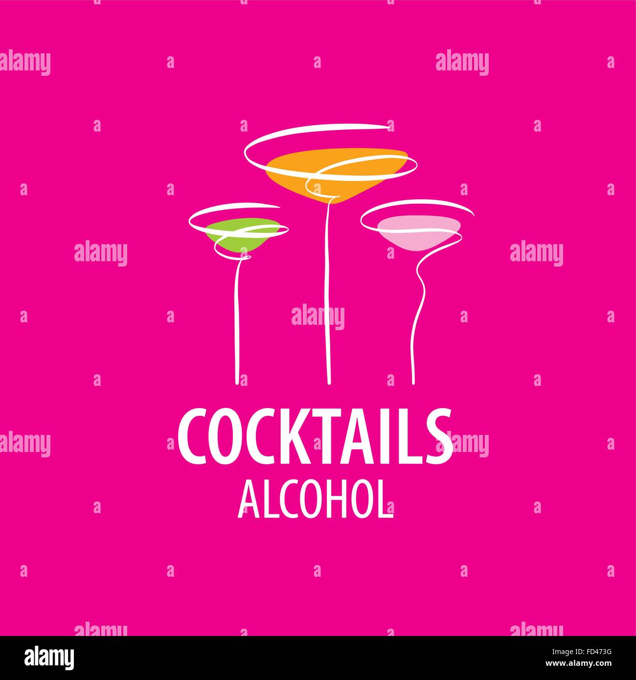 alcoholic cocktails logo Stock Vector Image & Art - Alamy