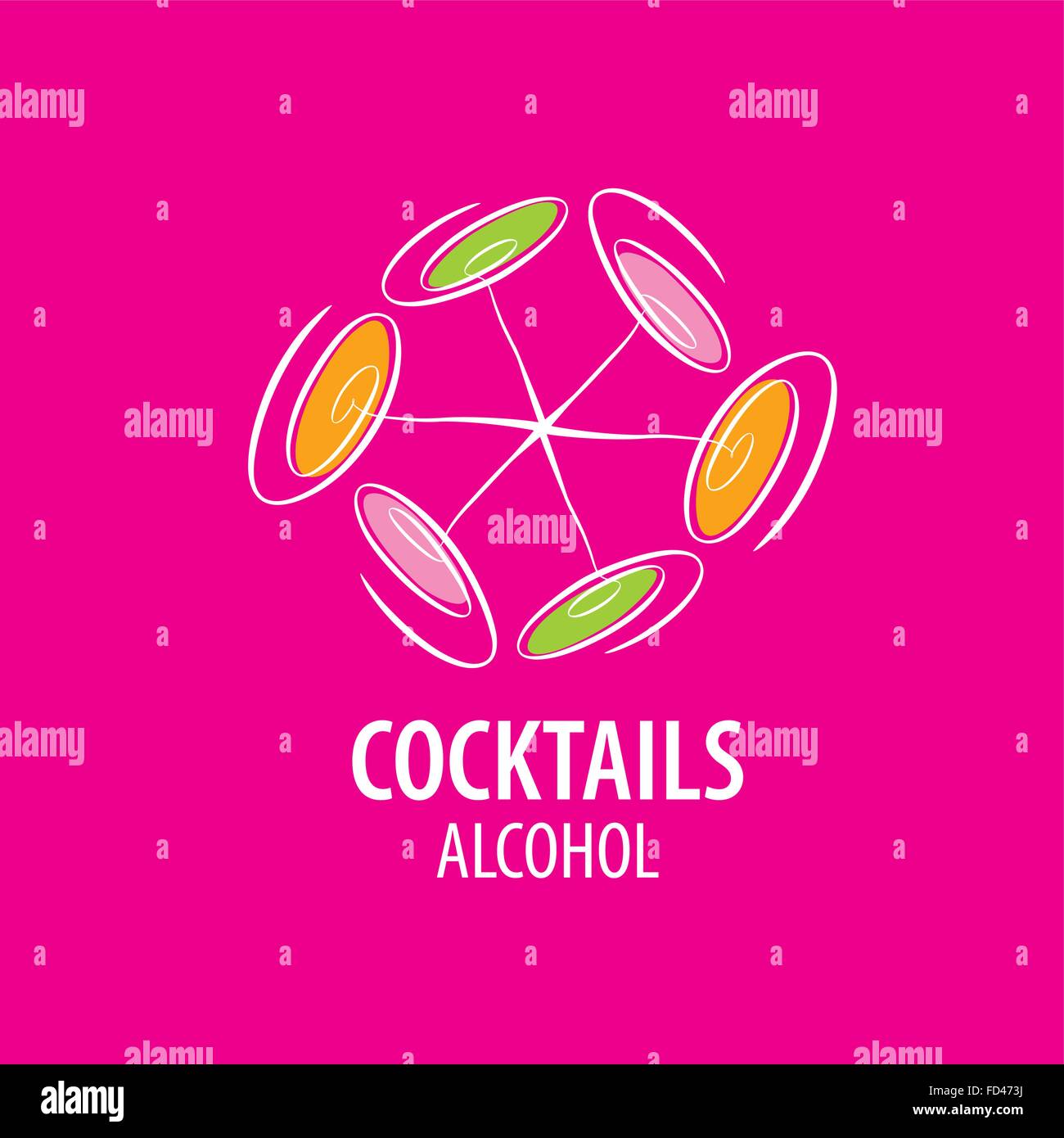 alcoholic cocktails logo Stock Vector Image & Art - Alamy