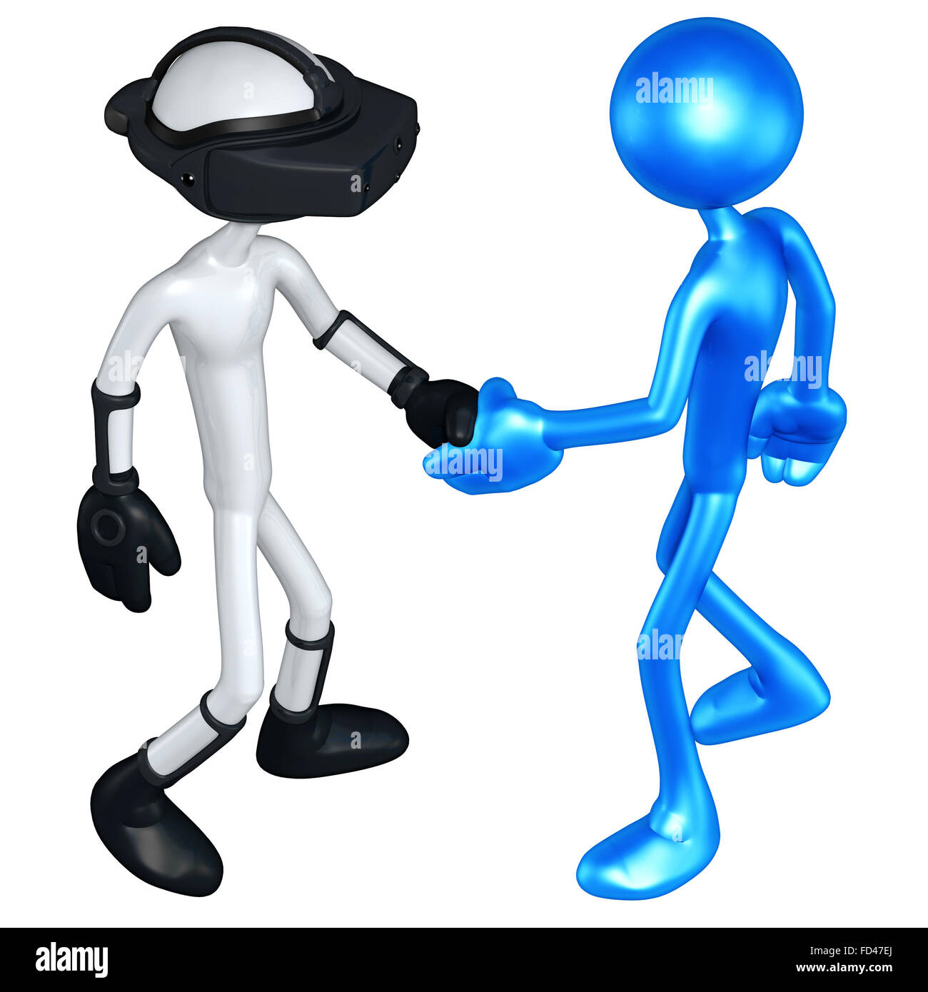 Virtual Reality illustration Stock Photo - Alamy