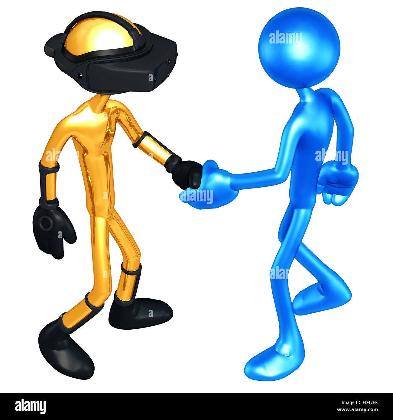 Virtual Reality illustration Stock Photo - Alamy