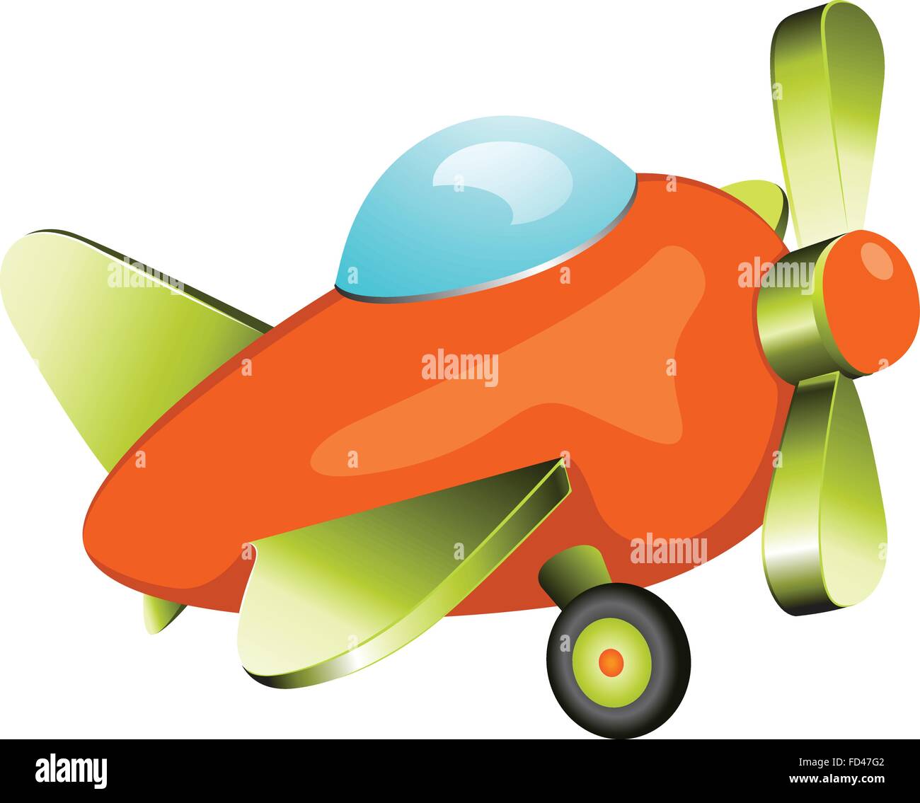 Retro plane toy Stock Vector Image & Art - Alamy