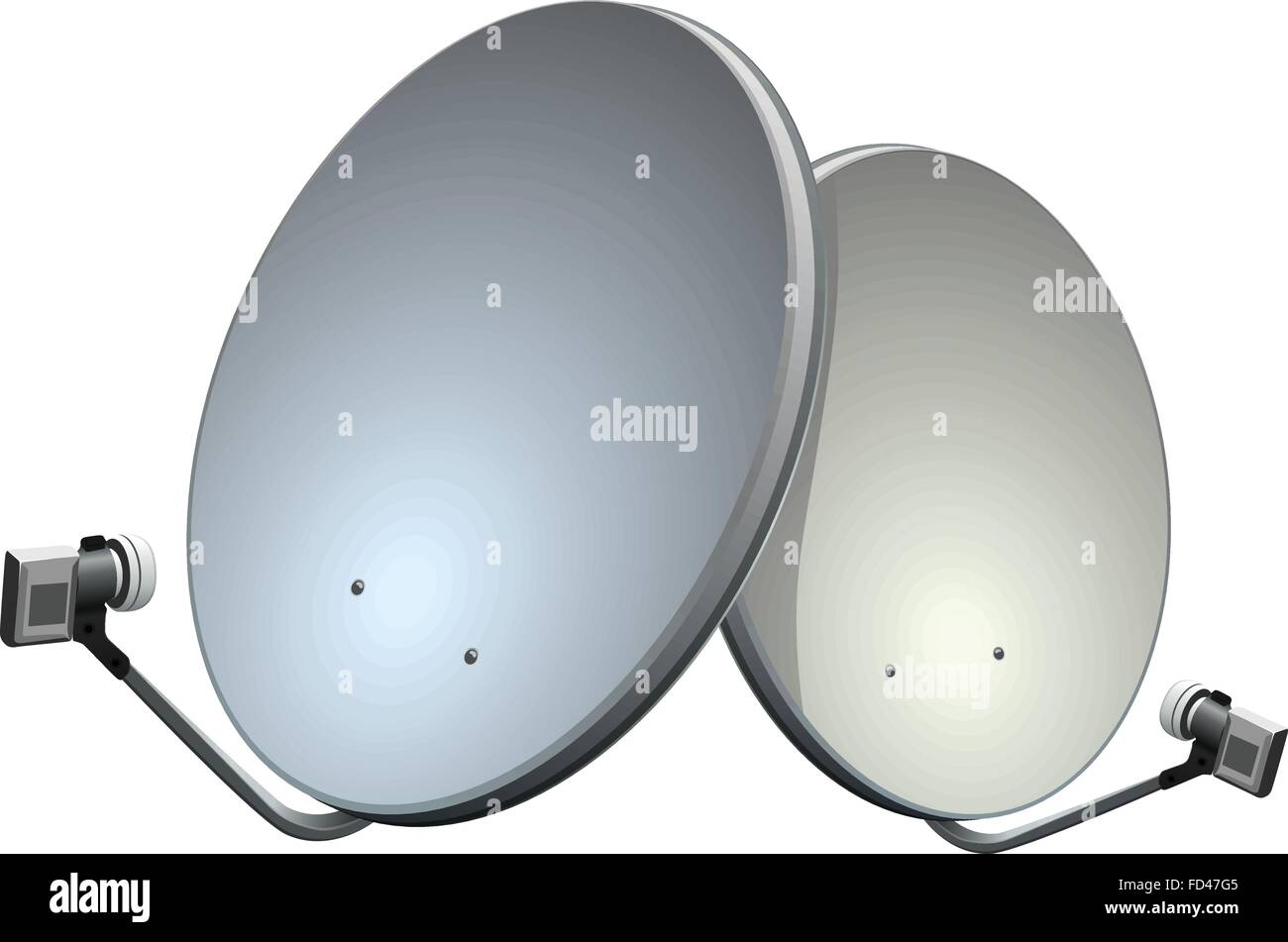 Television dish aerial Stock Vector Images - Alamy