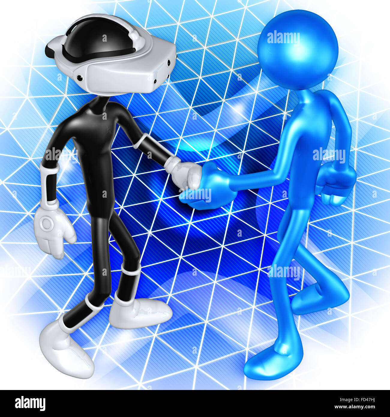 Virtual Reality illustration Stock Photo - Alamy