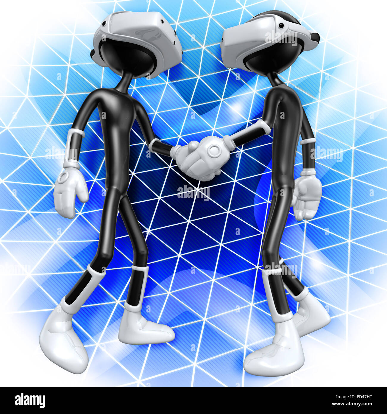 Virtual Reality illustration Stock Photo - Alamy