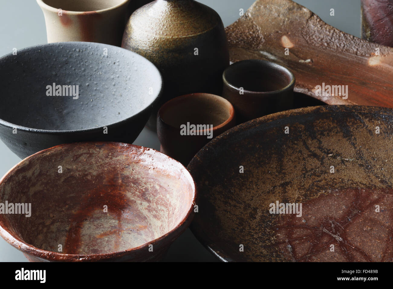 Japanese traditional pottery Stock Photo - Alamy