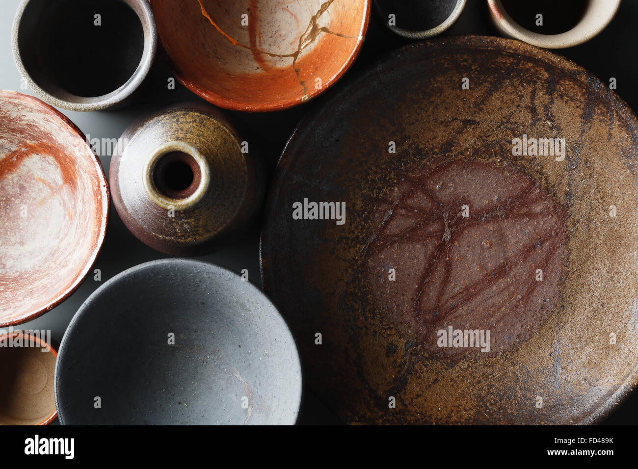 Japanese traditional pottery Stock Photo - Alamy