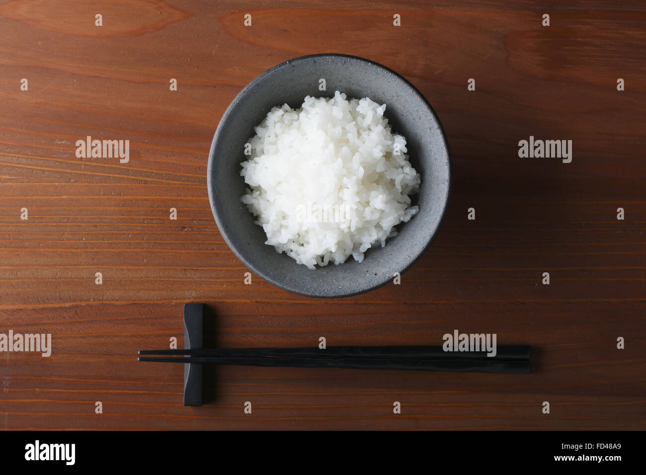 Bowl of white rice Stock Photo - Alamy