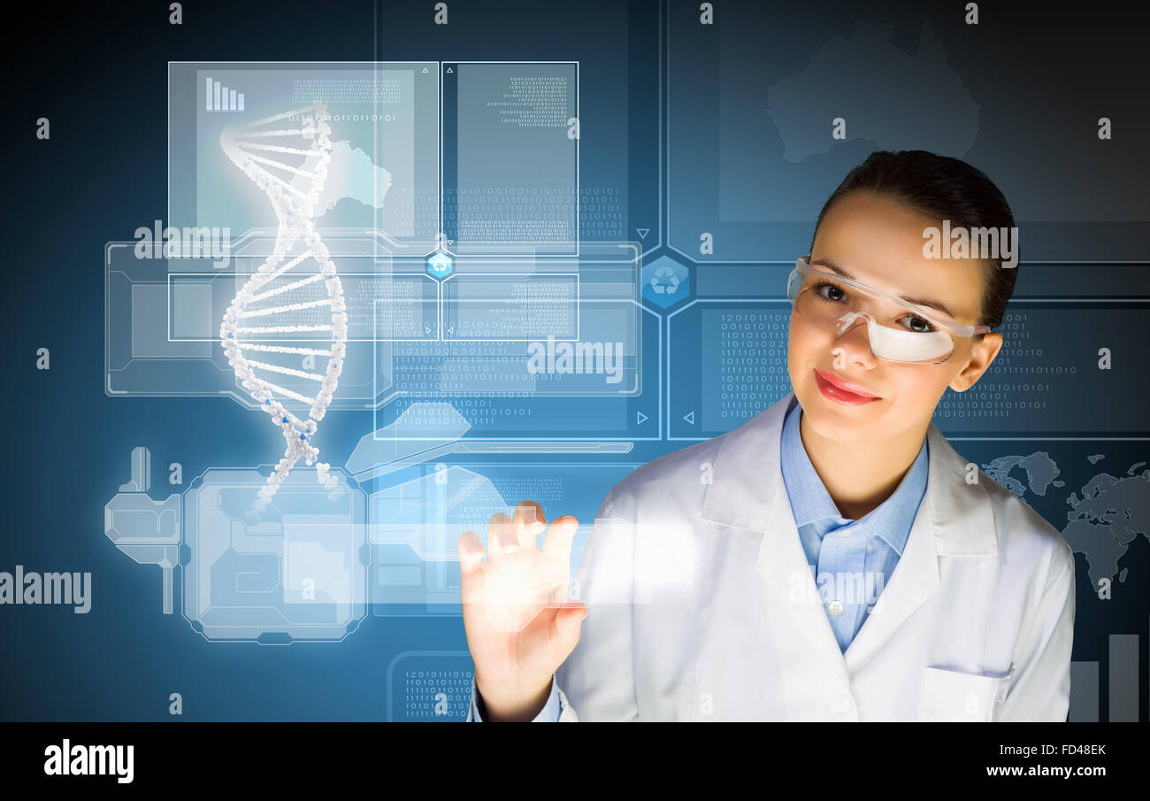 New technologies in medicine. Molecule of DNA Stock Photo - Alamy