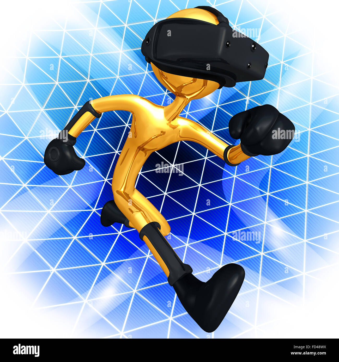 Virtual Reality illustration Stock Photo - Alamy
