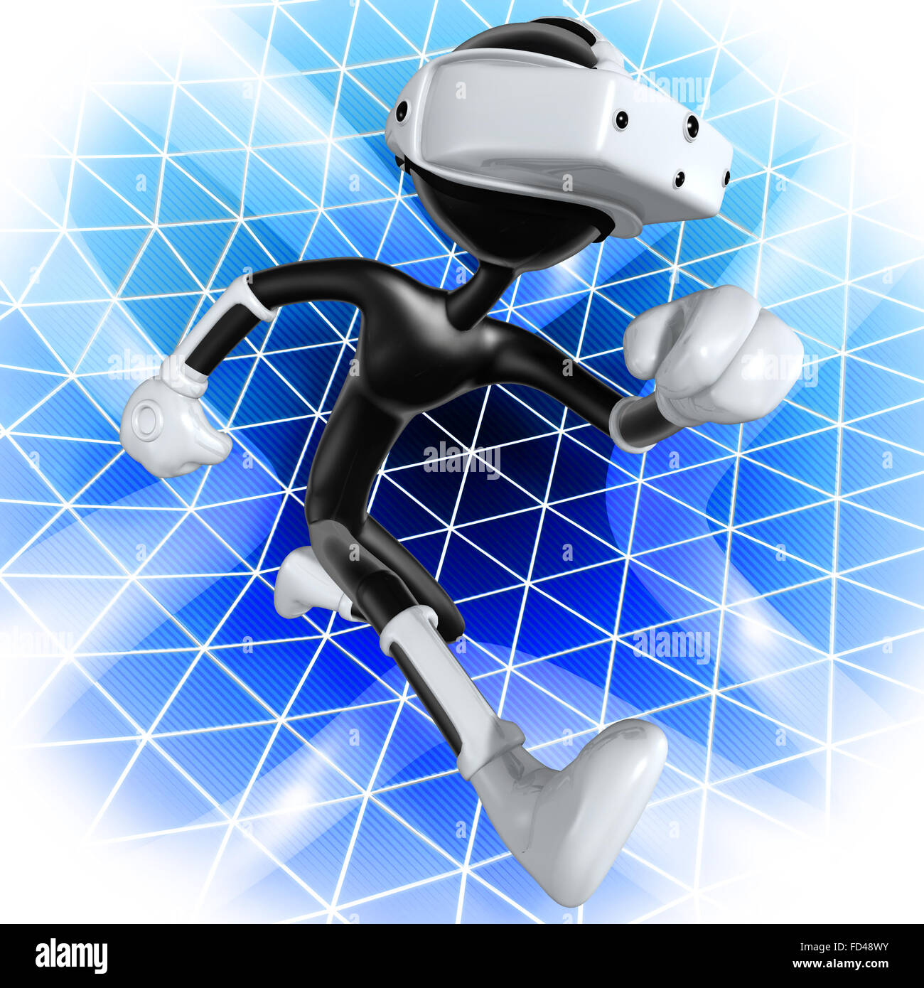 Virtual Reality illustration Stock Photo - Alamy