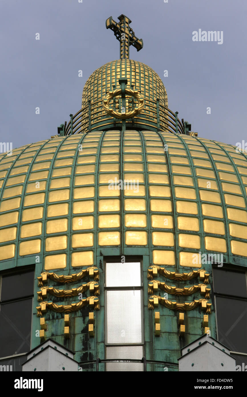 Dome. Steinhof Church built by Otto Wagner between 1902 and 1907 Stock ...