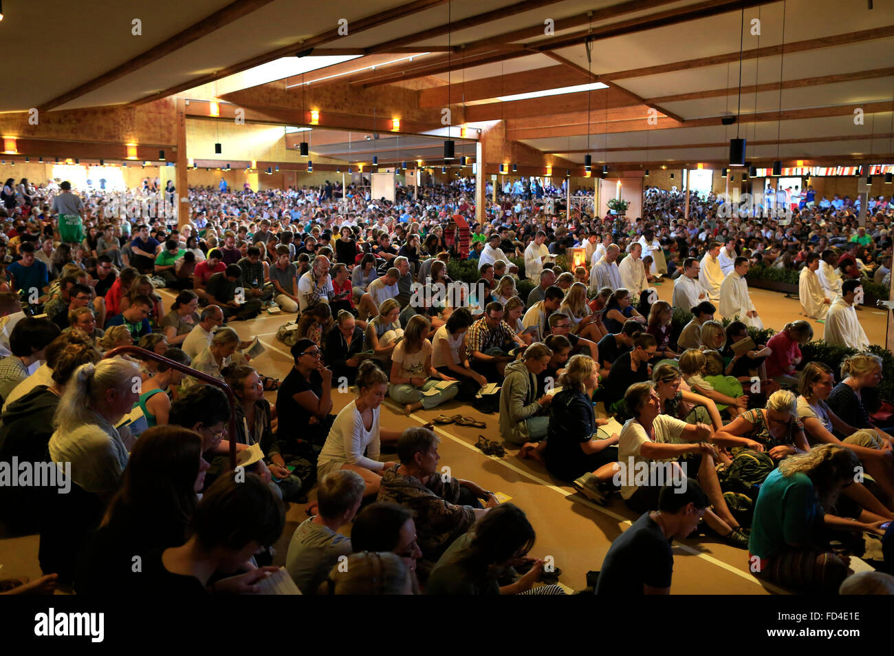 Taize Community. Church of the Reconciliation. Saturday evening prayers ...