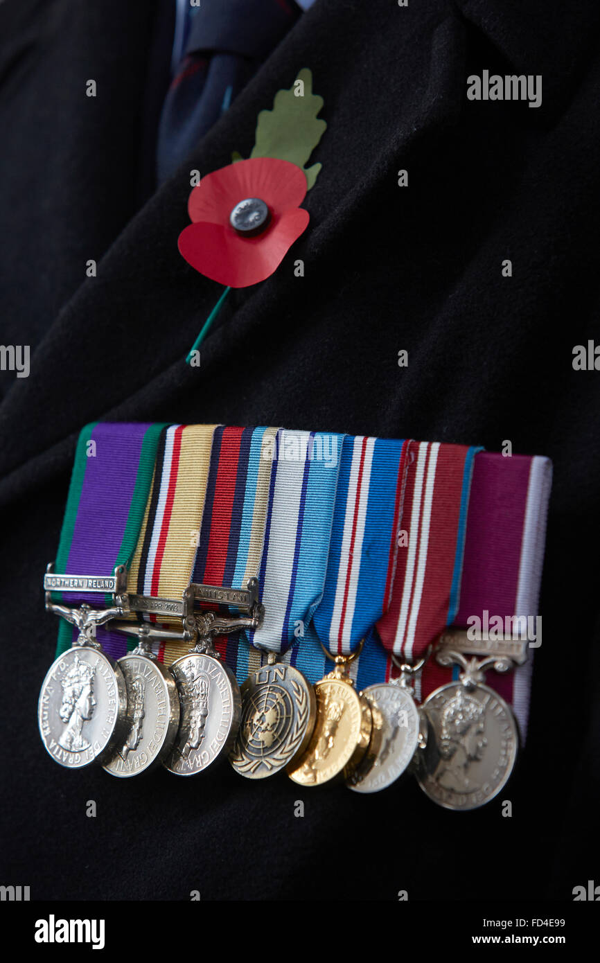 Poppy parade in Ypres on Armistice day Stock Photo - Alamy