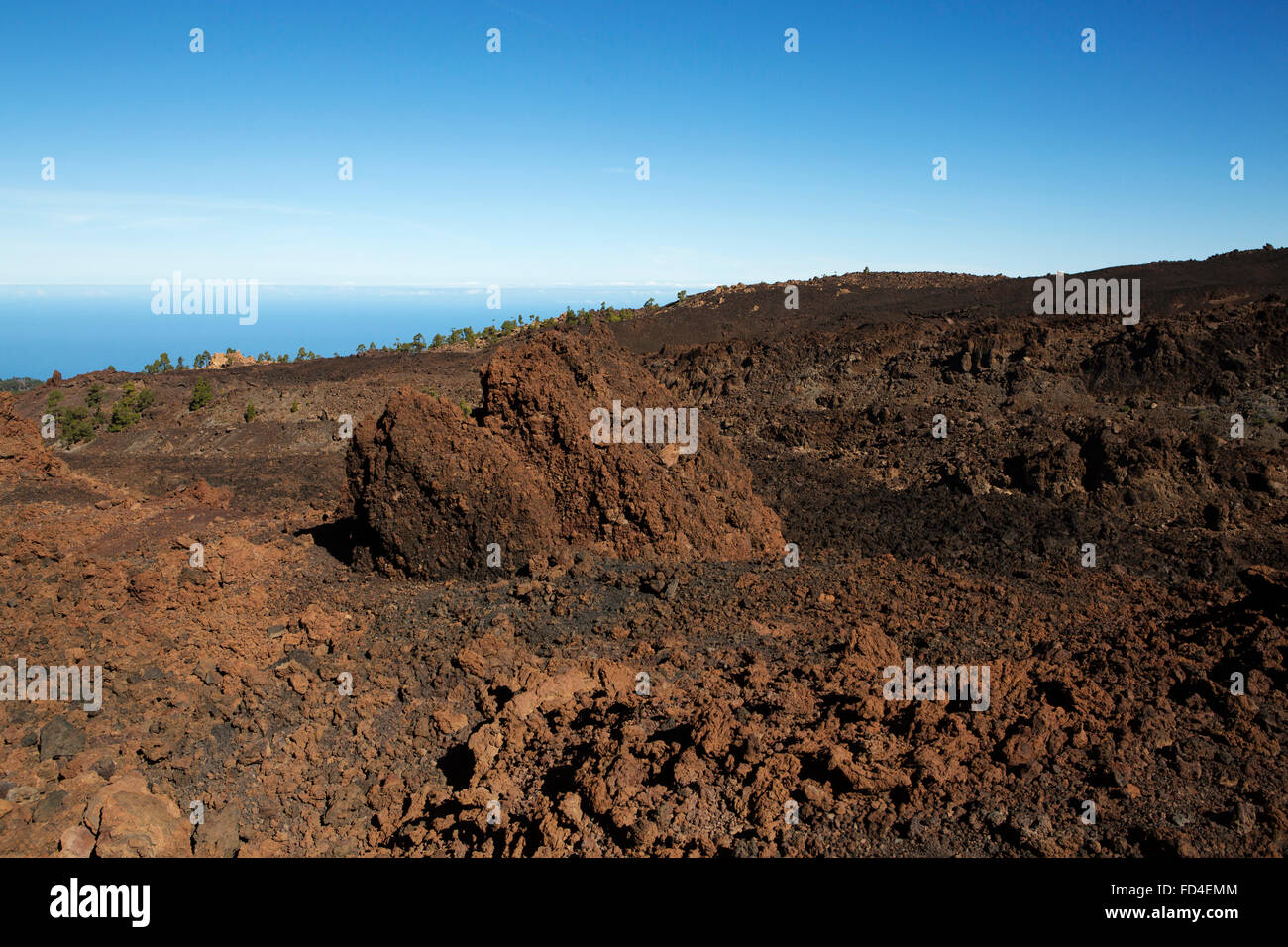 Volcanic rock on the Samara Volcano in Teide National Park on Tenerife ...