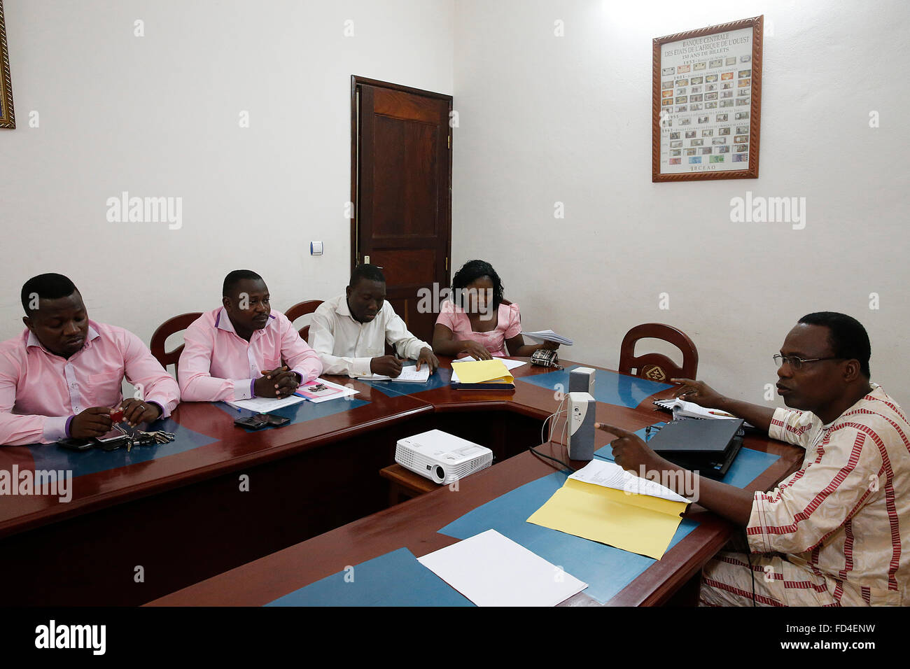 Microfinance company meeting Stock Photo - Alamy