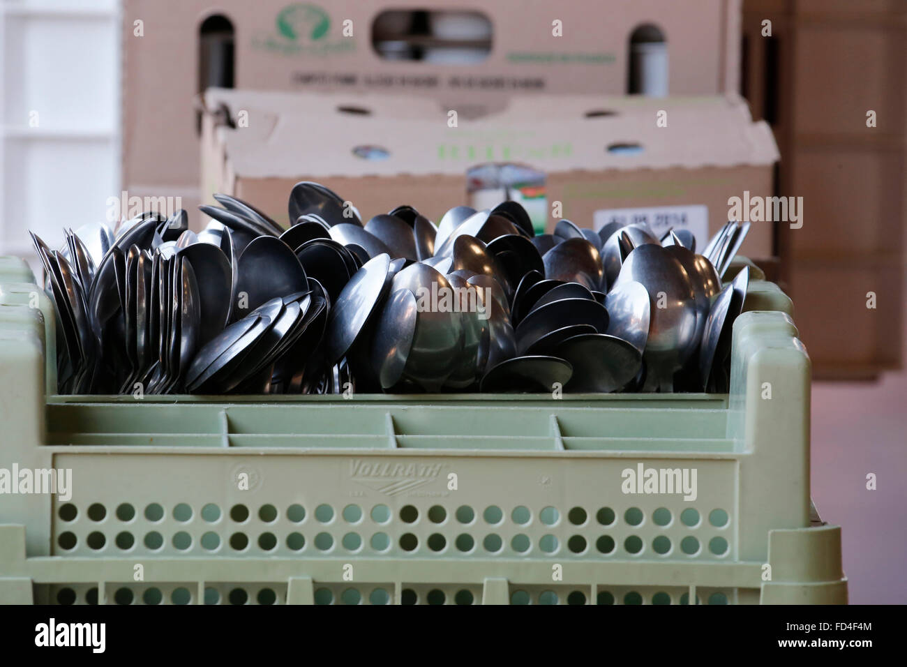 Taize ecumenical community. Meal Stock Photo - Alamy