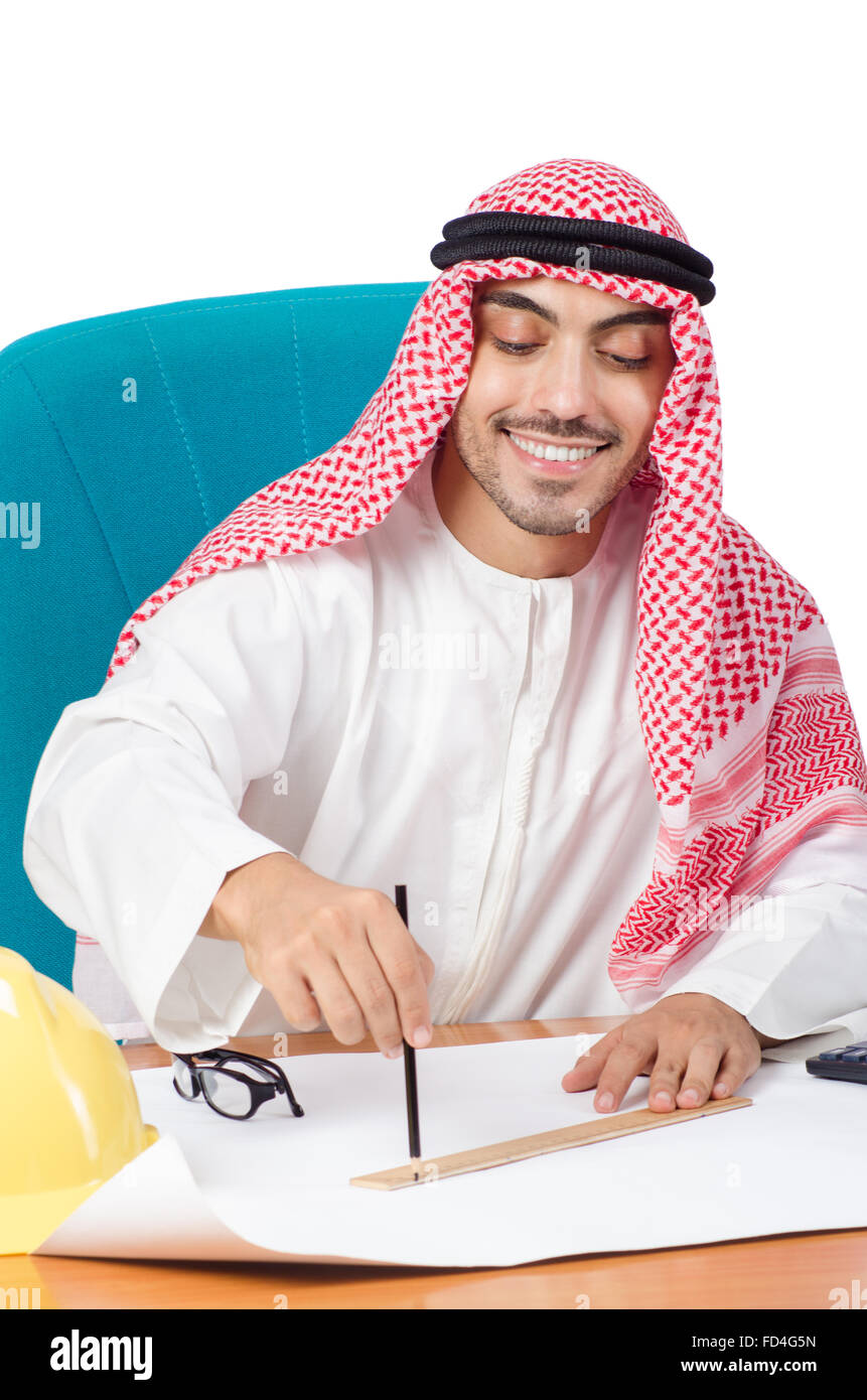 The arab man working in the office Stock Photo - Alamy