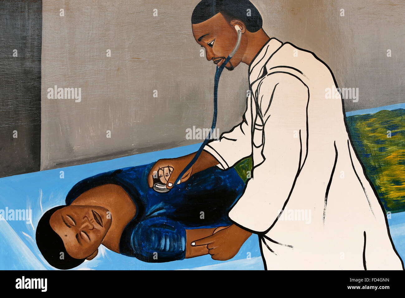 Health center sign Stock Photo - Alamy