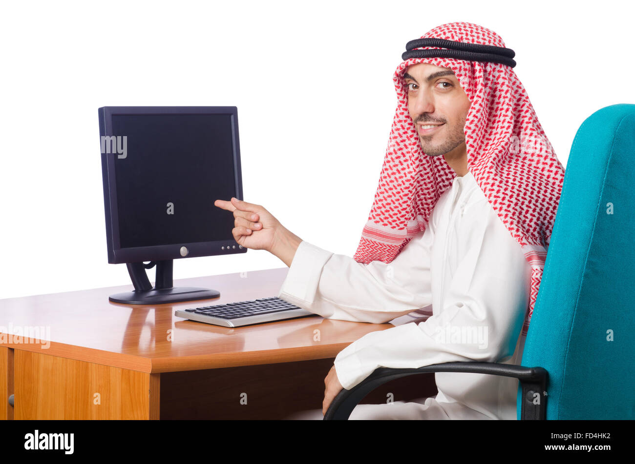 The arab man working in the office Stock Photo - Alamy