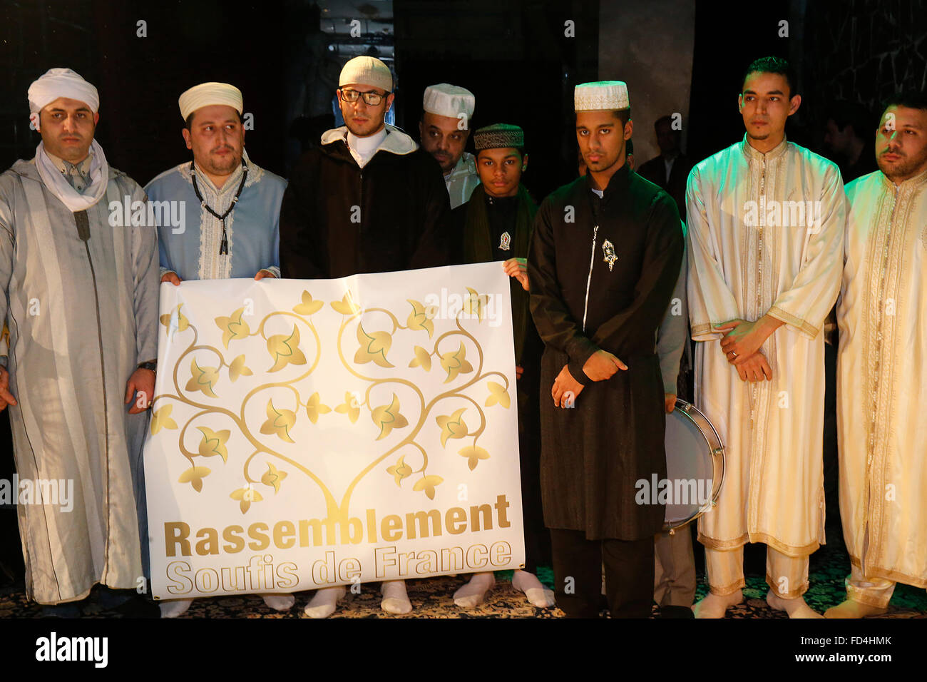French sufi muslims Stock Photo - Alamy