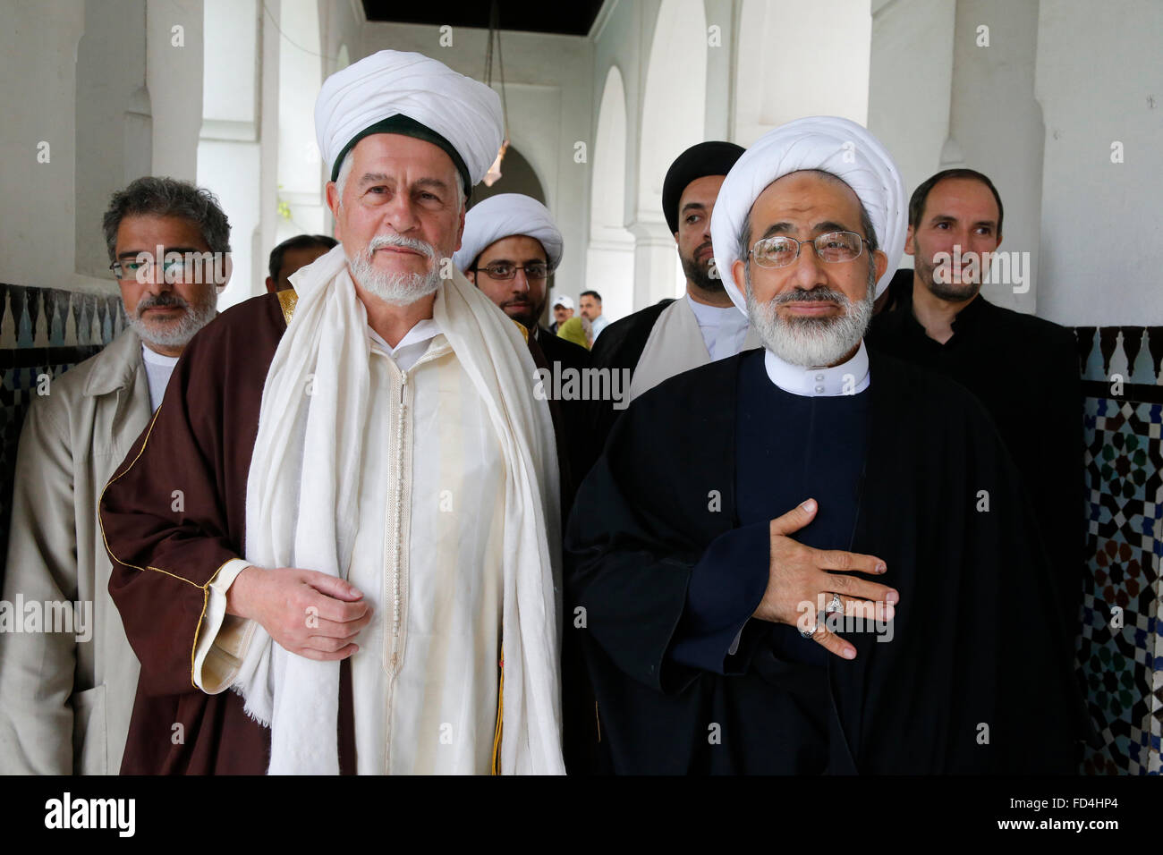 Muslims gathering for a homage to sufi sheikh Mawlana Shaykh Nazim Al ...