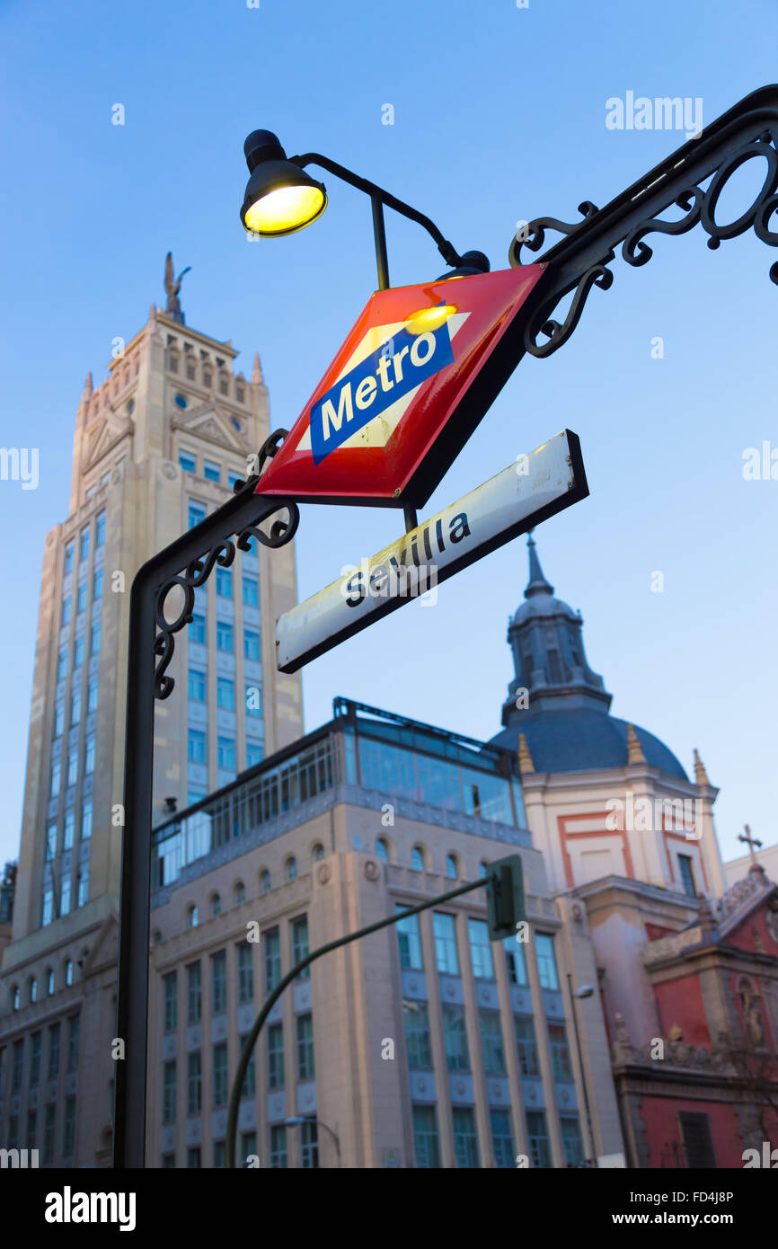Classic subway station sign hi-res stock photography and images - Alamy