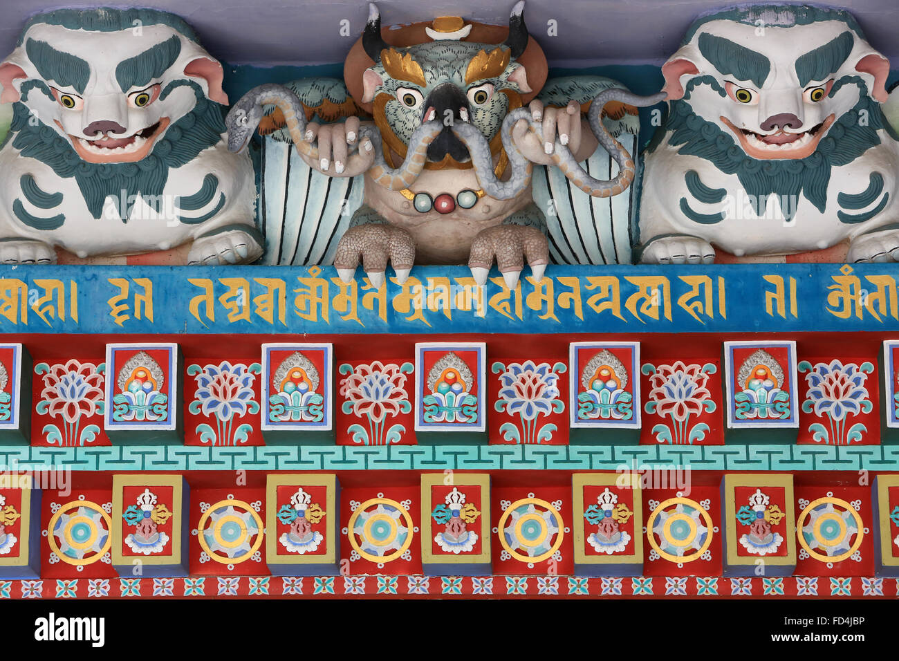 Paintings. Ornaments. Dashang Kagyu Ling congregation. Temple of the ...