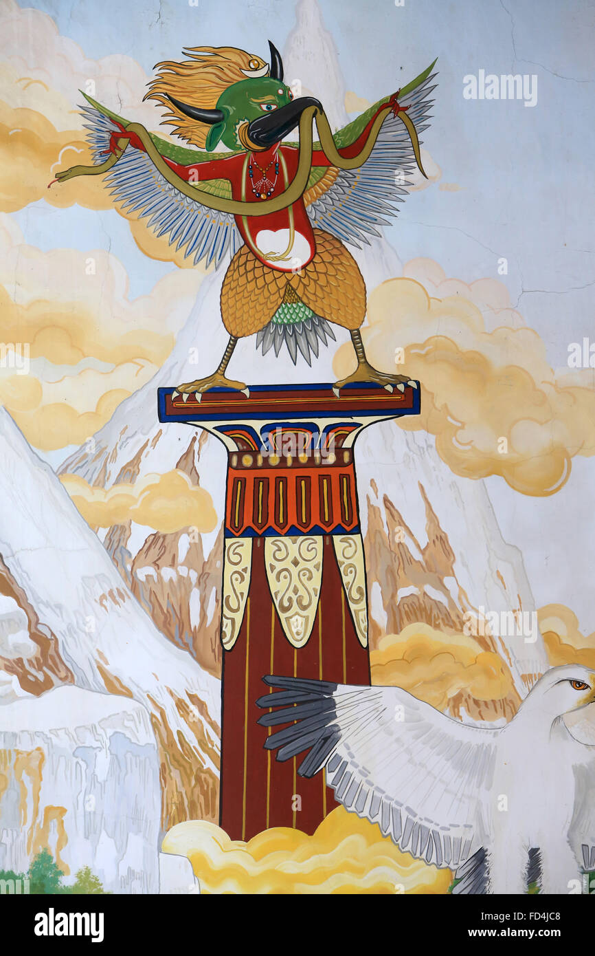 Eagle. Dashang Kagyu Ling congregation. Temple of the Thousand Buddhas ...