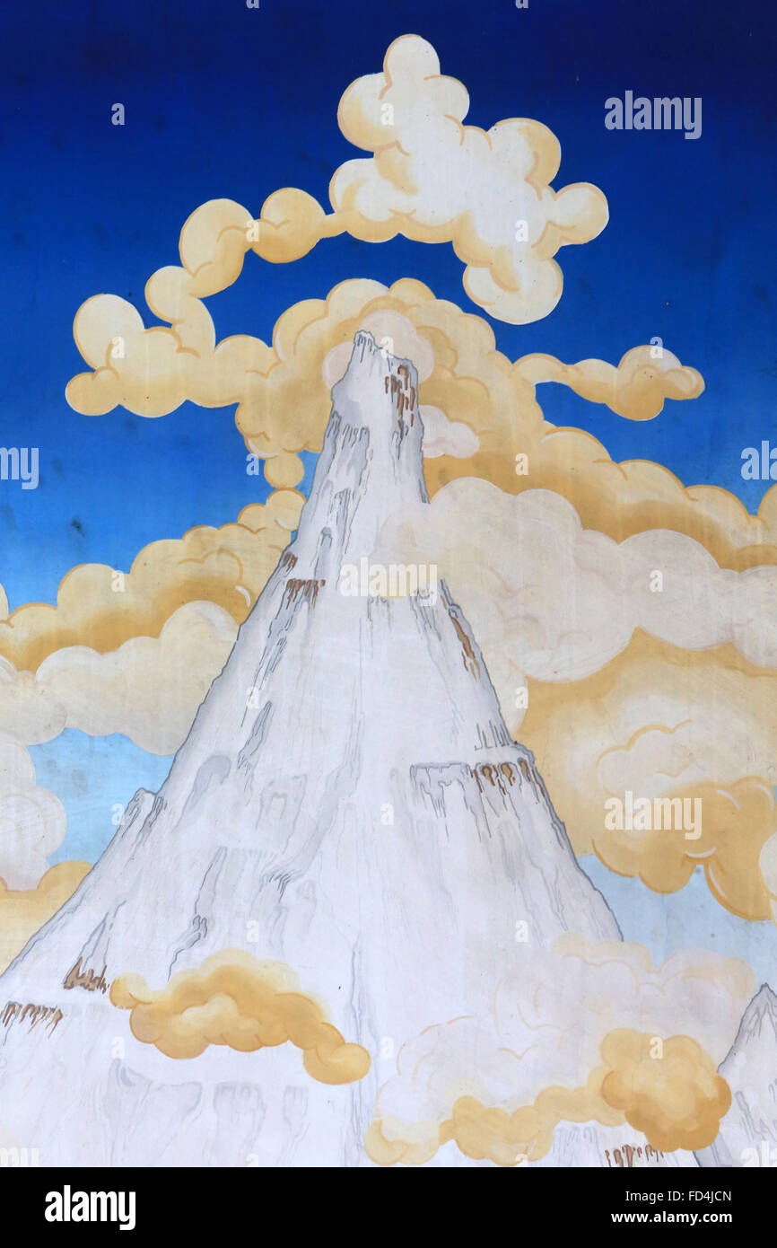 Mountain. Dashang Kagyu Ling congregation. Temple of the Thousand ...