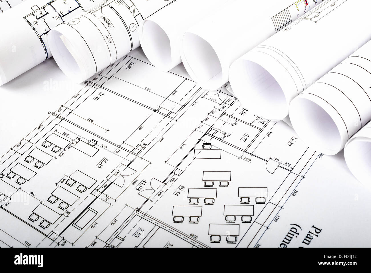Architectural blueprint rolls Stock Photo - Alamy Architectural blueprint rolls Stock Photo - Alamy