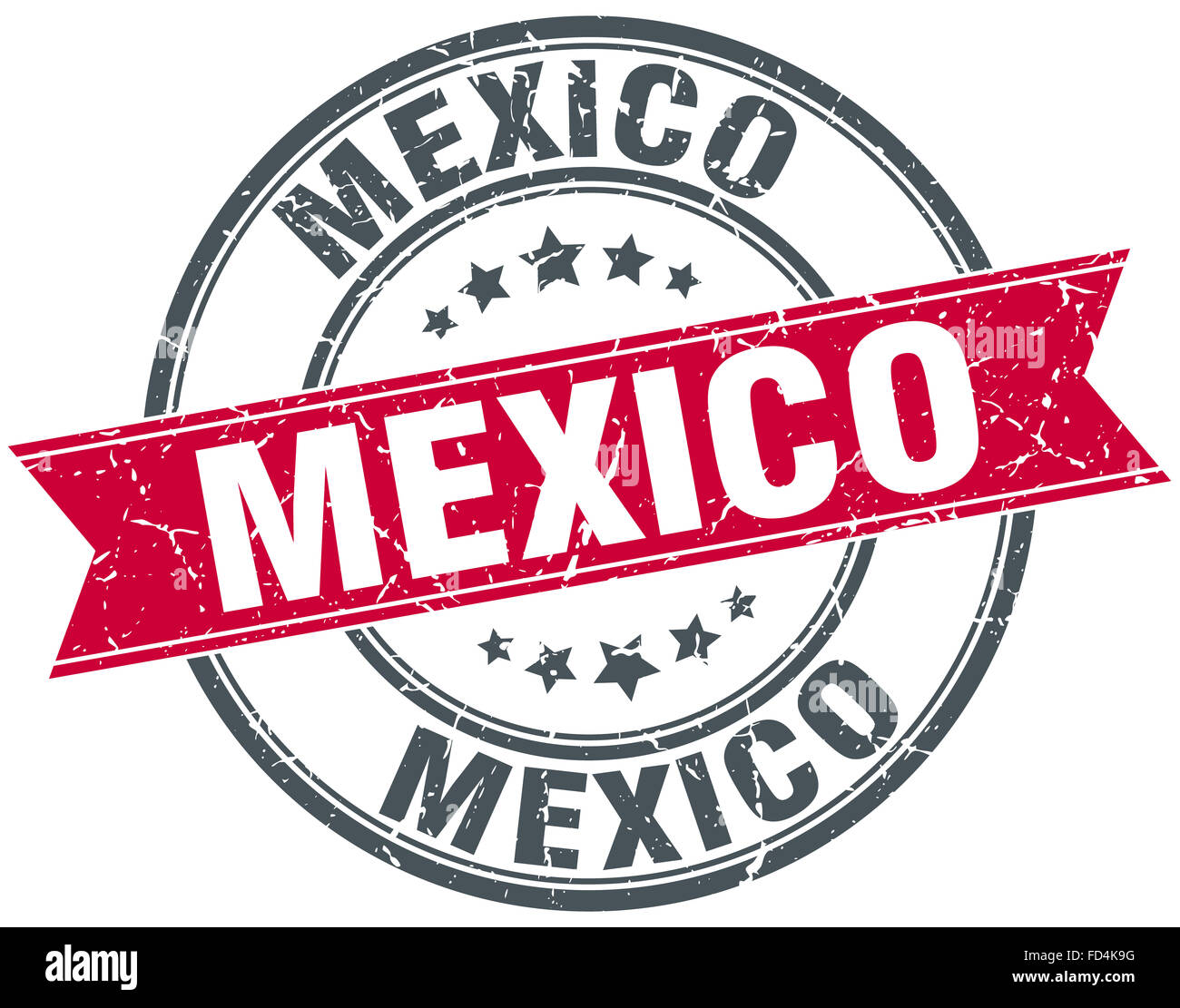 Mexico red round grunge hi-res stock photography and images - Alamy