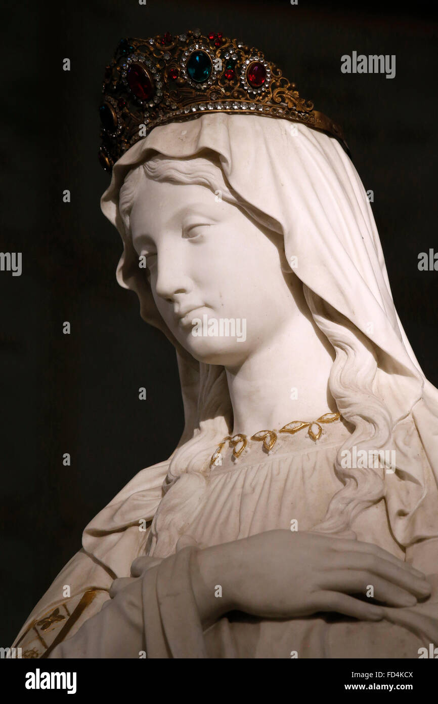 Shrine of Our Lady of la Salette. Virgin Mary Stock Photo - Alamy