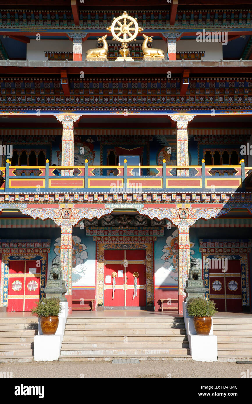 Temple of the Thousand Buddhas. Dashang Kagyu Ling congregation. Front ...