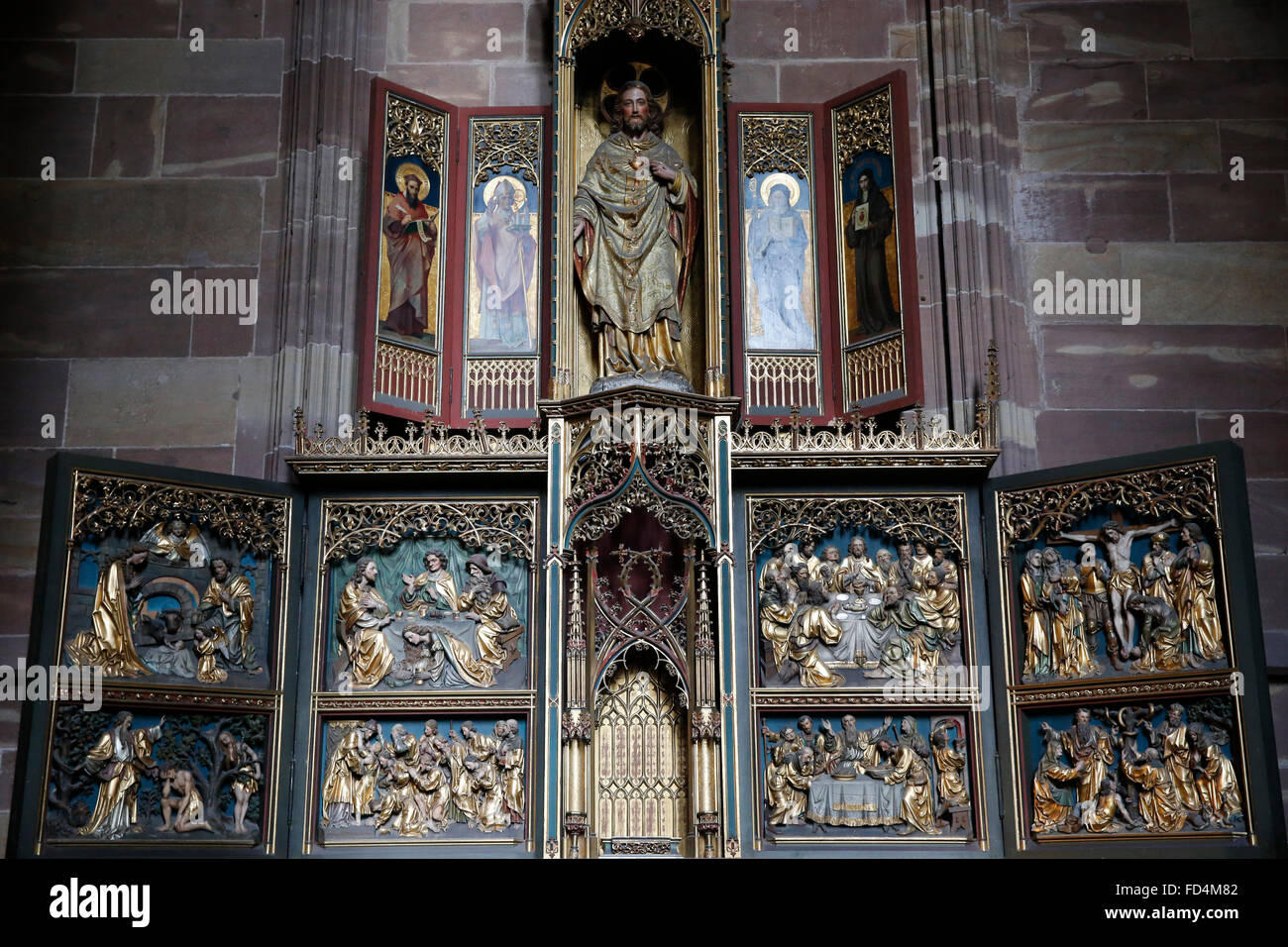 Our Lady of Strasbourg Cathedral. Saint Catherine Chapel. Altar of the ...