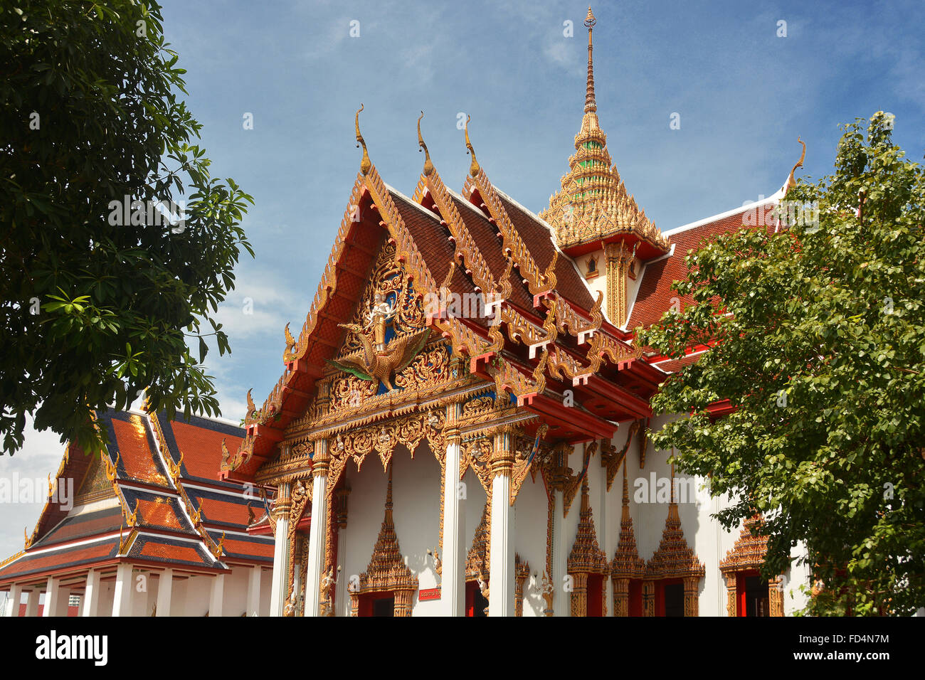 Wat Devaraj Kunjara, Bangkok Stock Photo - Alamy