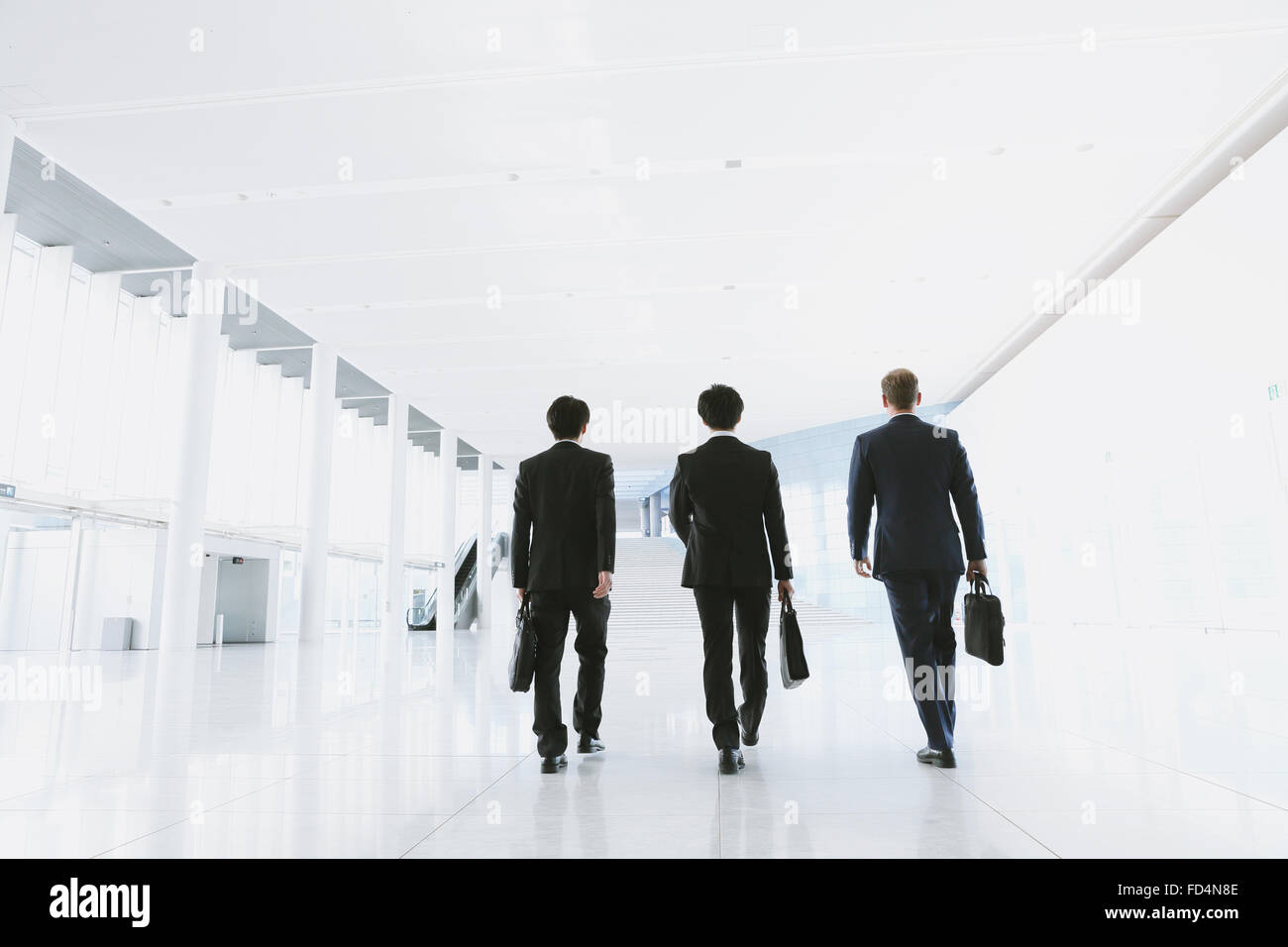 Rear view line business people hi-res stock photography and images - Alamy