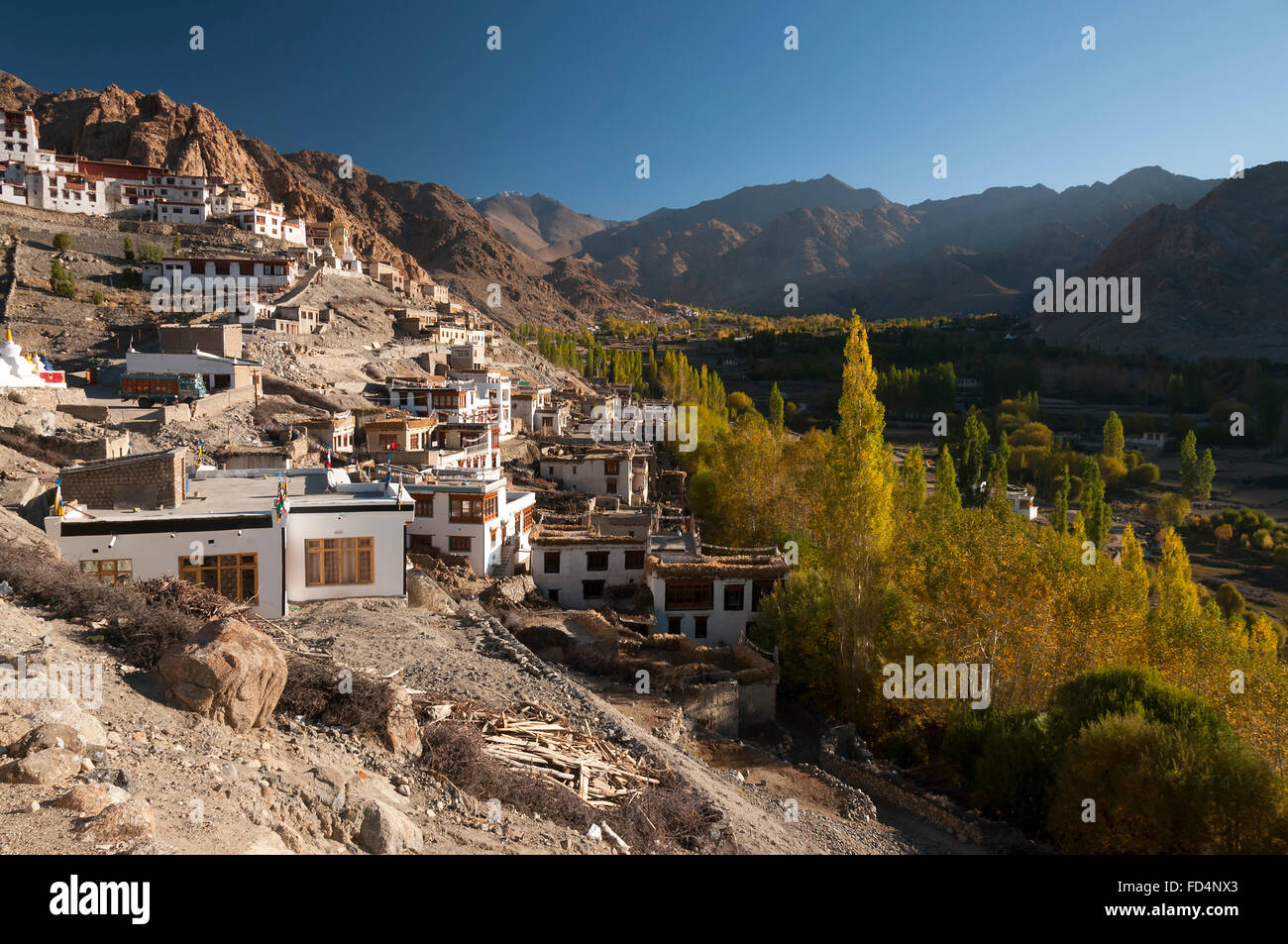 Budhist temple Phyang Gompa belongs to the red hat sect of Buddhism ...
