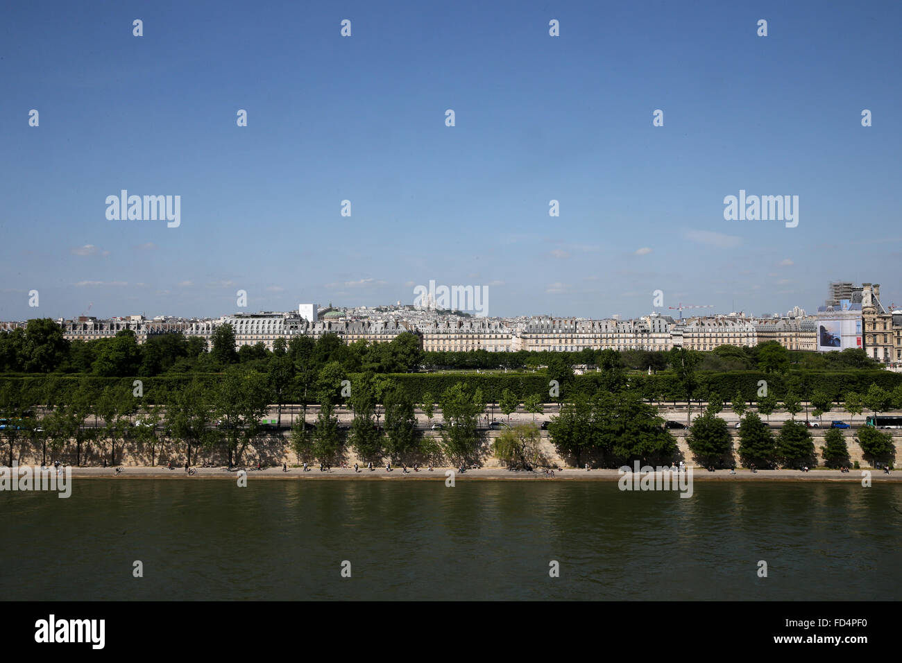 Seine river and jardin des Tuileries Stock Photo - Alamy