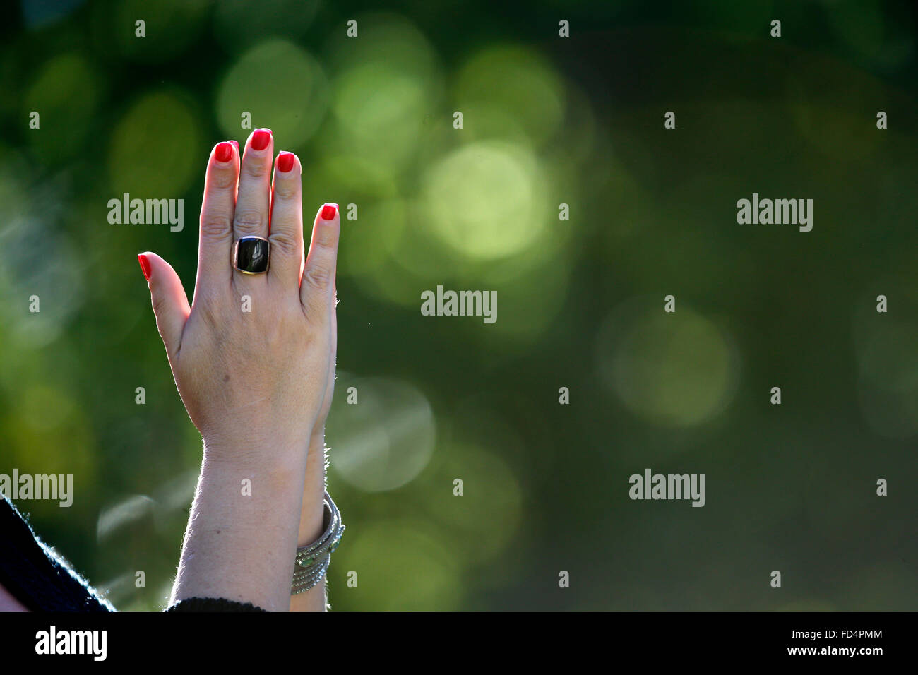 Christian woman praying Stock Photo - Alamy