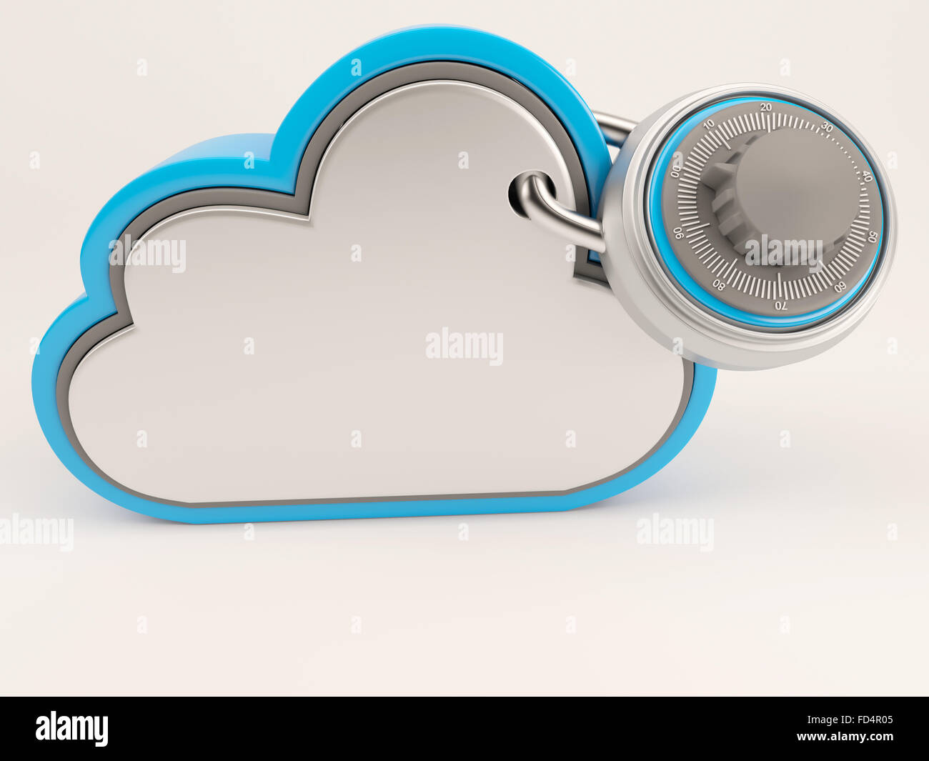 3D Render of Cloud Drive Icon Stock Photo - Alamy