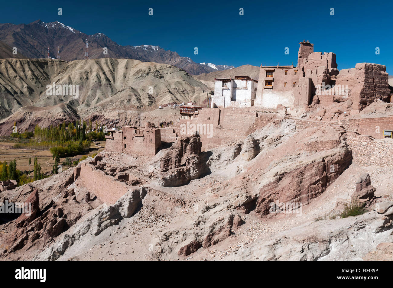Ruins of ancient budhist temple in Basgo, Ladakh, India Stock Photo - Alamy