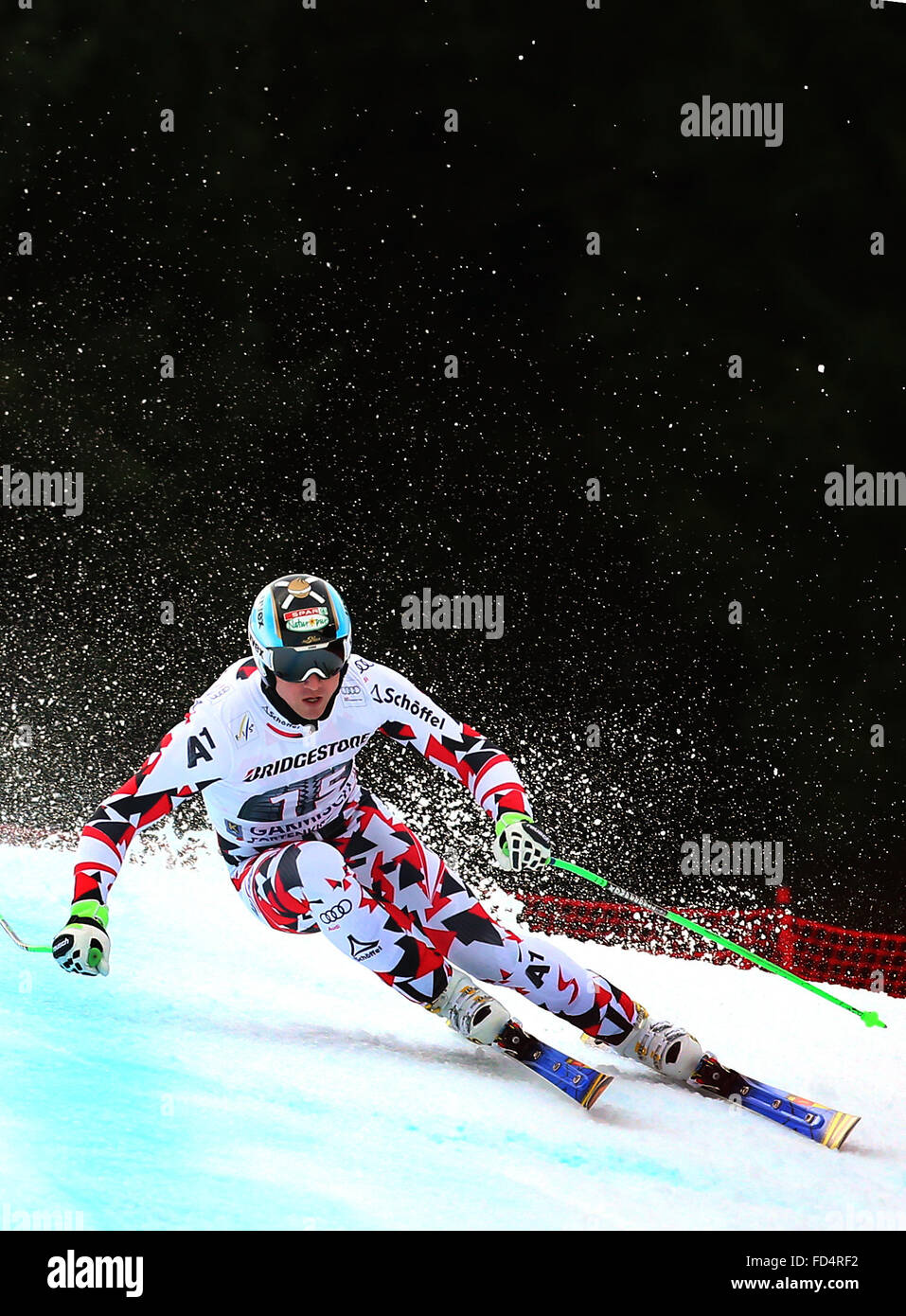 Garmisch-Partenkirchen, Germany. 28th Jan, 2016. Hannes Reichelt of ...